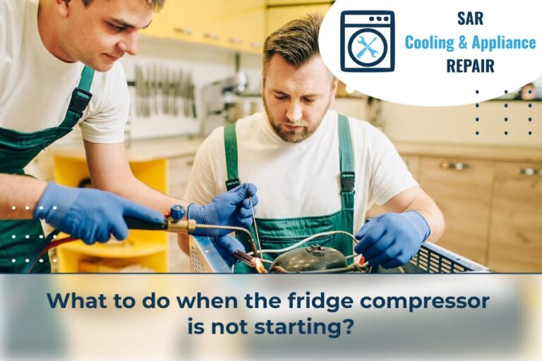 Fridge compressor not starting - SAR Cooling & Appliance Repair